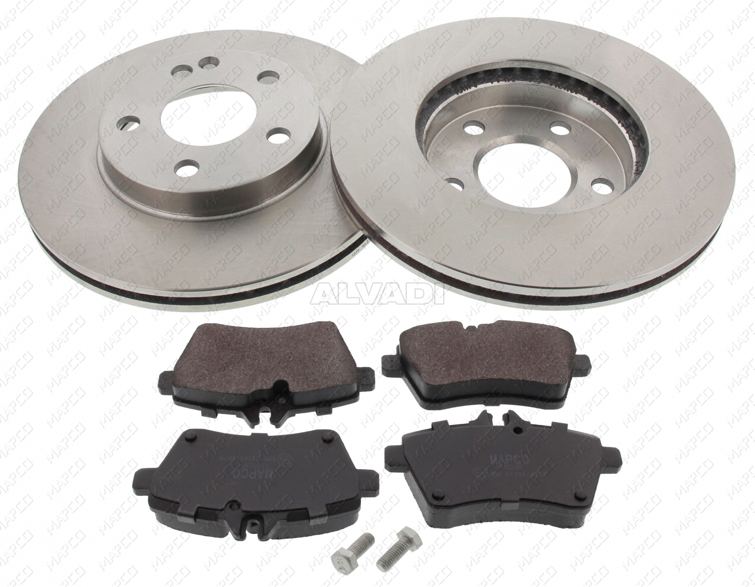 Brake Set, disc brakes for MERCEDES-BENZ B-CLASS Sports Tourer (W245) B ...