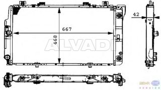 Radiator 1405000403 for Mercedes-Benz - alvadi.ee